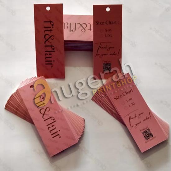 Hang Tag Art Carton 230gr - Potong Kotak | Anugerah Print.com